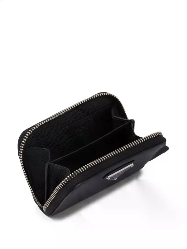Prada Logo-plaque Saffiano Coin Purse