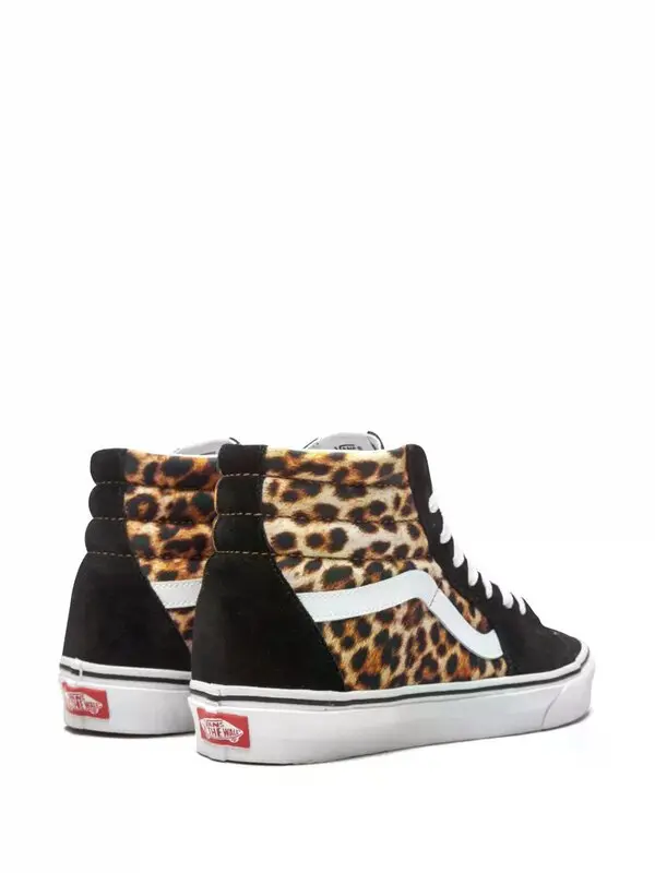 VANS Sk8-hi Leopard Sneakers - Black