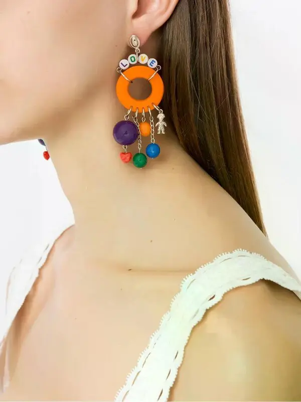 AMIR SLAMA Charms Drop Earrings