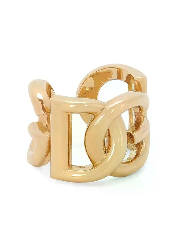 Dolce & Gabbana Logo-plaque Engraved Ring