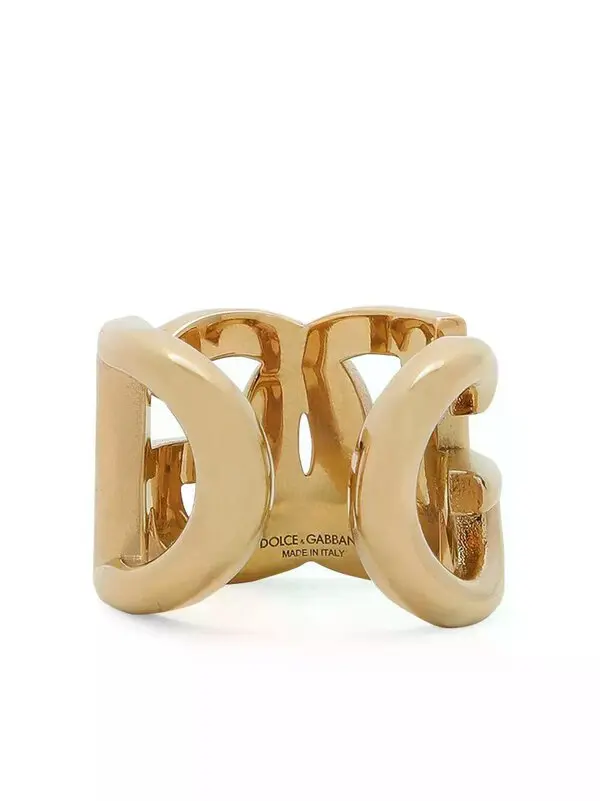 Dolce & Gabbana Logo-plaque Engraved Ring