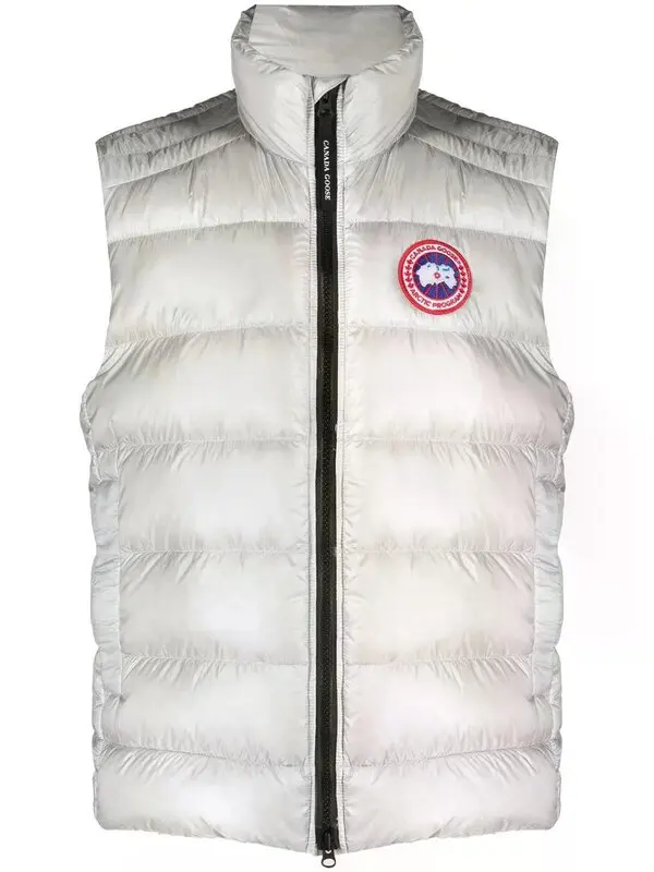 Canada Goose Crofton Logo-patch Padded Gilet - Silver