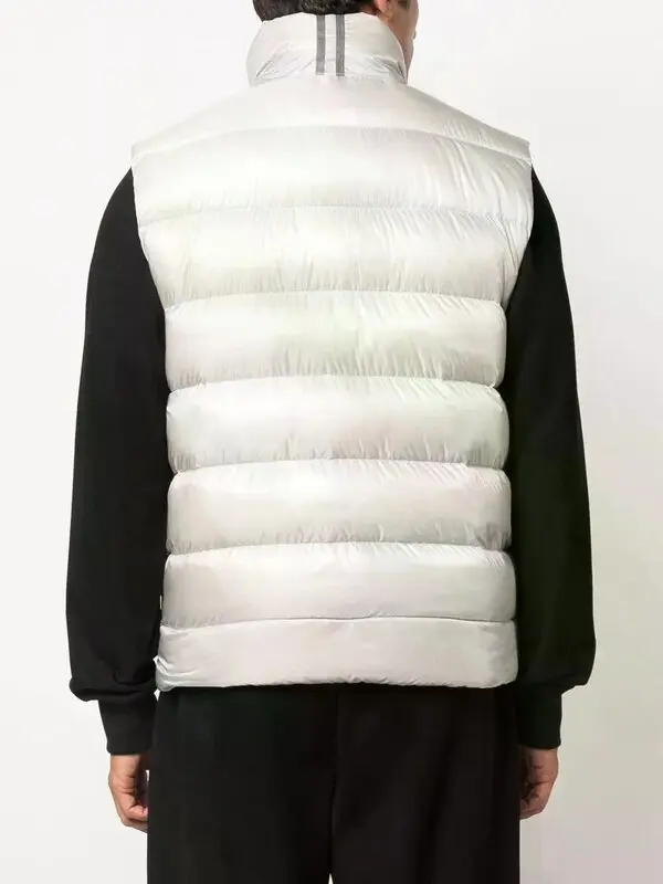 Canada Goose Crofton Logo-patch Padded Gilet - Silver