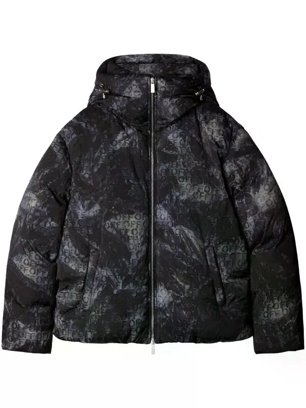 Off-White Logo-jacquard Puffer Jacket