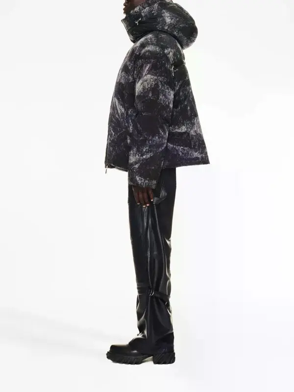 Off-White Logo-jacquard Puffer Jacket