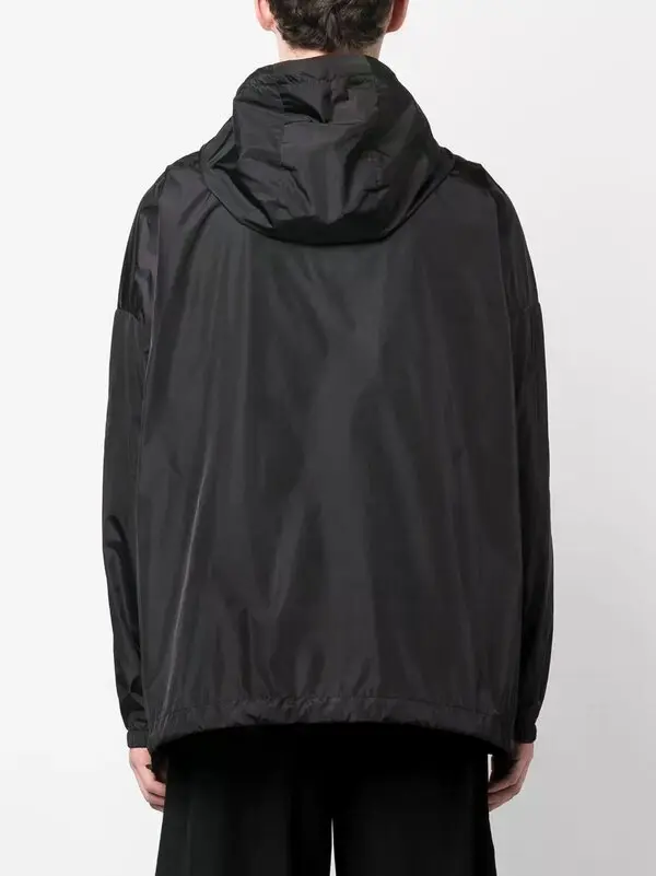 Dsquared2 Chest Logo-patch Hooded Jacket - Black