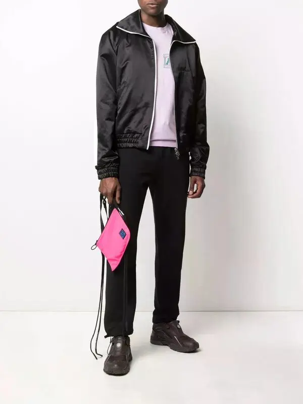 Amiri Zip-up Satin Track Jacket - Black