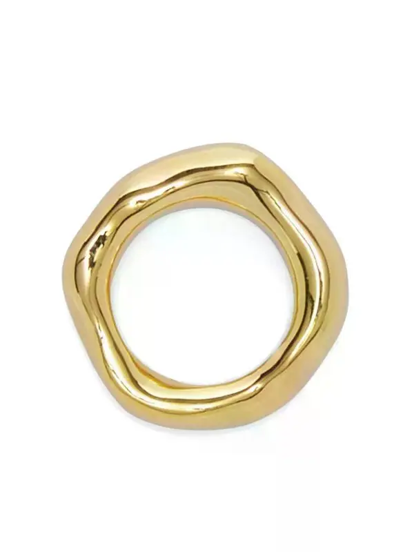 JIL SANDER Sculpted Design Ring - Gold