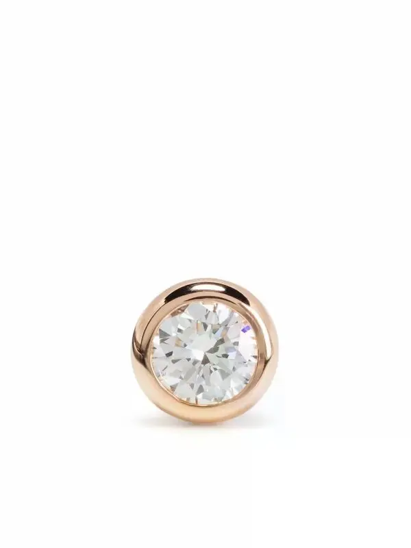 COURBET 18kt Recycled Rose Gold Origine Laboratory-grown Diamond Stud Single Earring - Pink