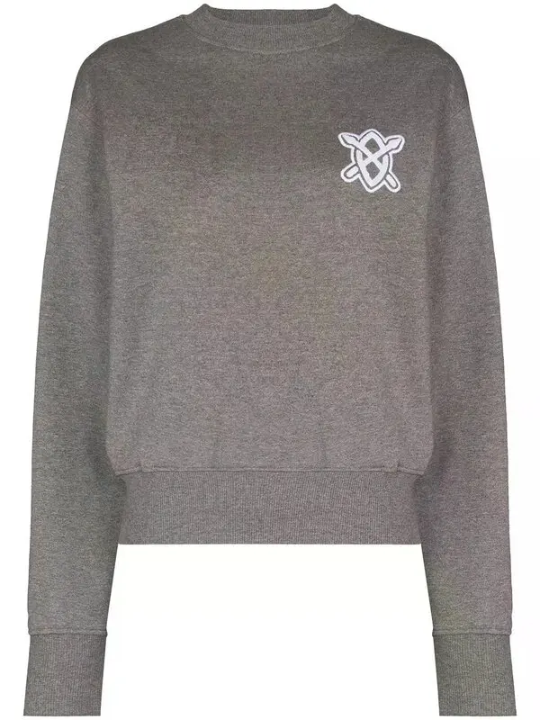 DAILY PAPER Hovvie Logo-embroidered Sweatshirt - Grey