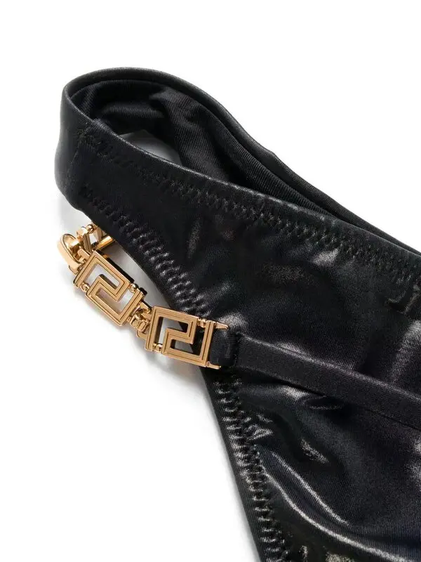 Versace Greca-detailed Layered Bikini Bottom