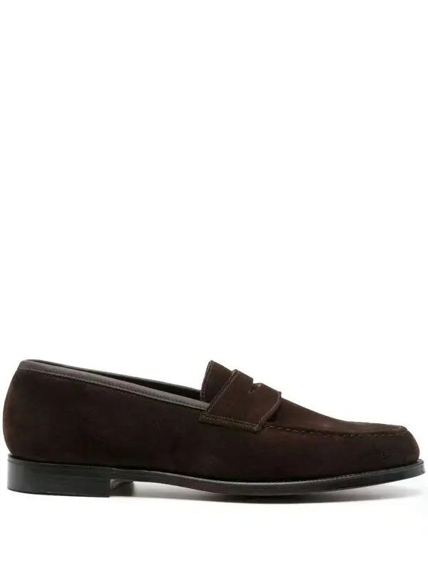 Crockett & Jones Boston 30mm Suede Loafers