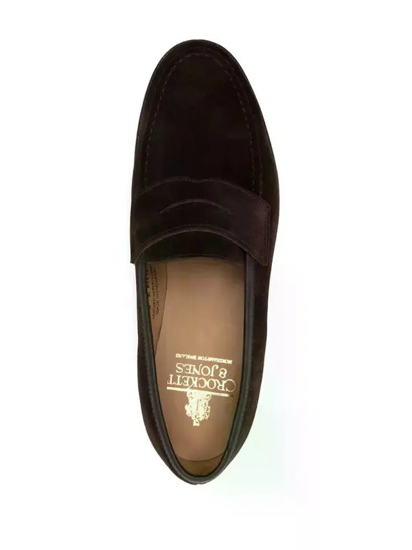 Crockett & Jones Boston 30mm Suede Loafers