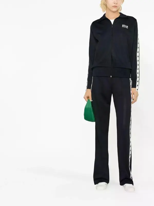 GOLDEN GOOSE Star Detail Zip-up Sweatshirt