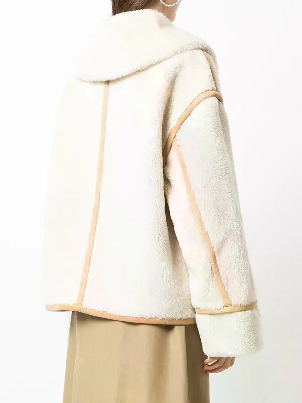 Goen.j Oversized Collar Pilot Shearling Jacket