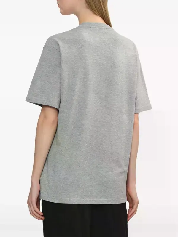 JW Anderson Logo-embroidered T-shirt - Grey