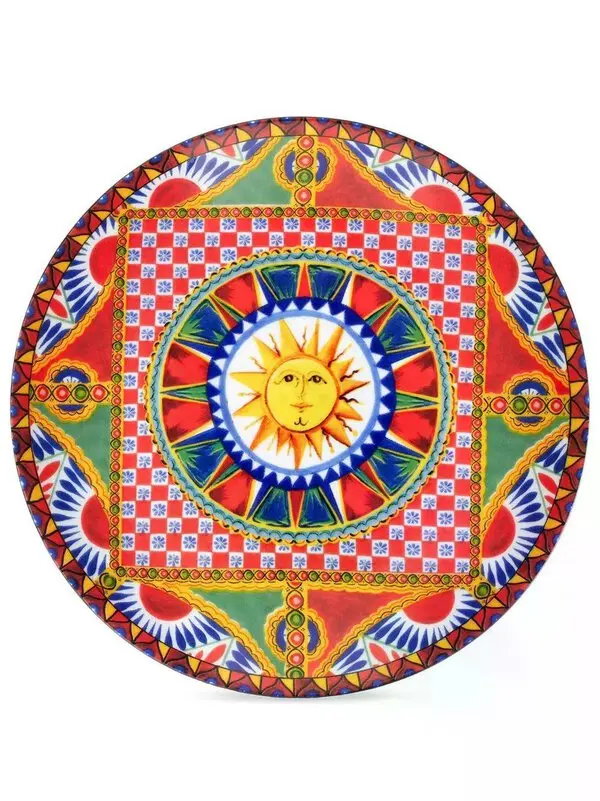 Dolce & Gabbana Porcelain Dessert Plates - Red