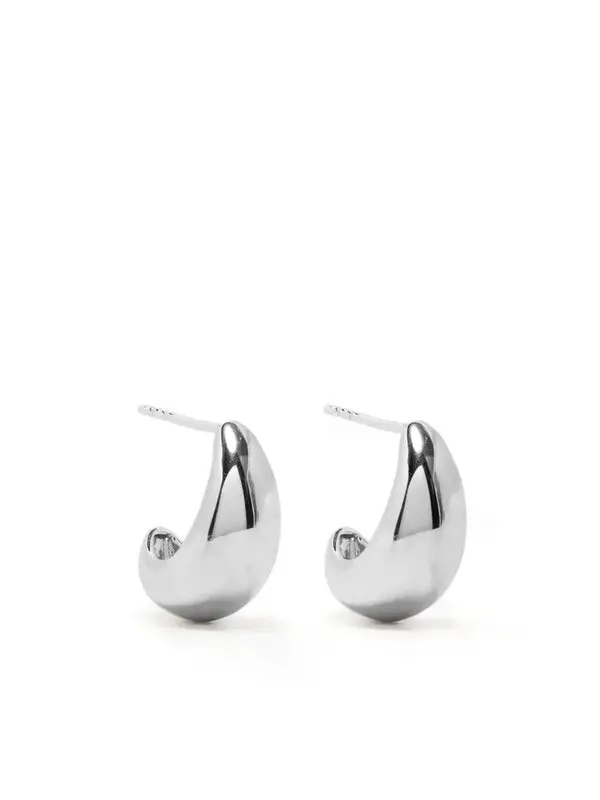MISSOMA Savi Dome Polished Hoop Earrings - Silver