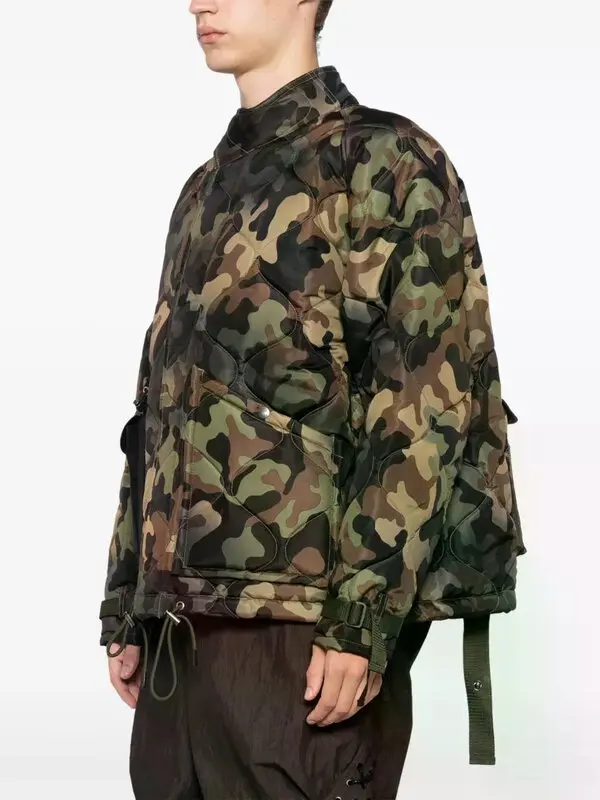 Andersson Bell Camouflage Quilted Jacket - Green