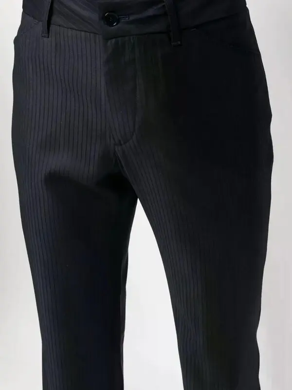 Etro Striped Wool Trousers - Blue