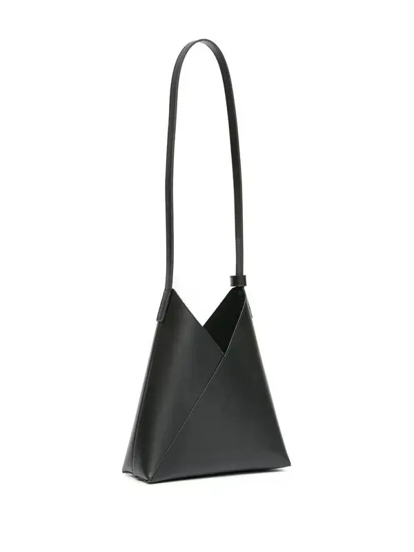 MAISON MARGIELA Fortune Cookie Leather Shoulder Bag - Black