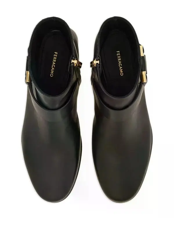 FERRAGAMO Gancini Biker Boots