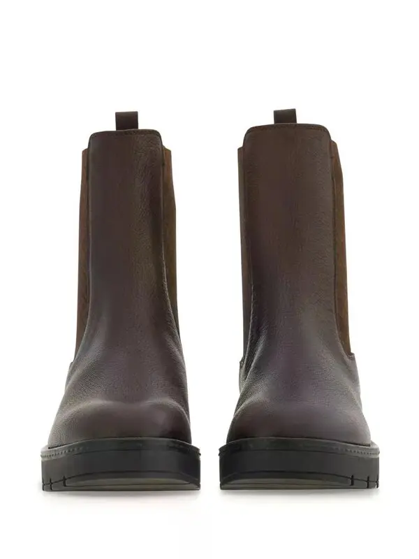 FERRAGAMO Leather Chelsea Boots