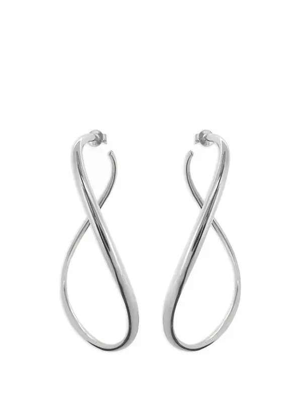 DINNY HALL Wave Xl Hoop Earrings - Silver