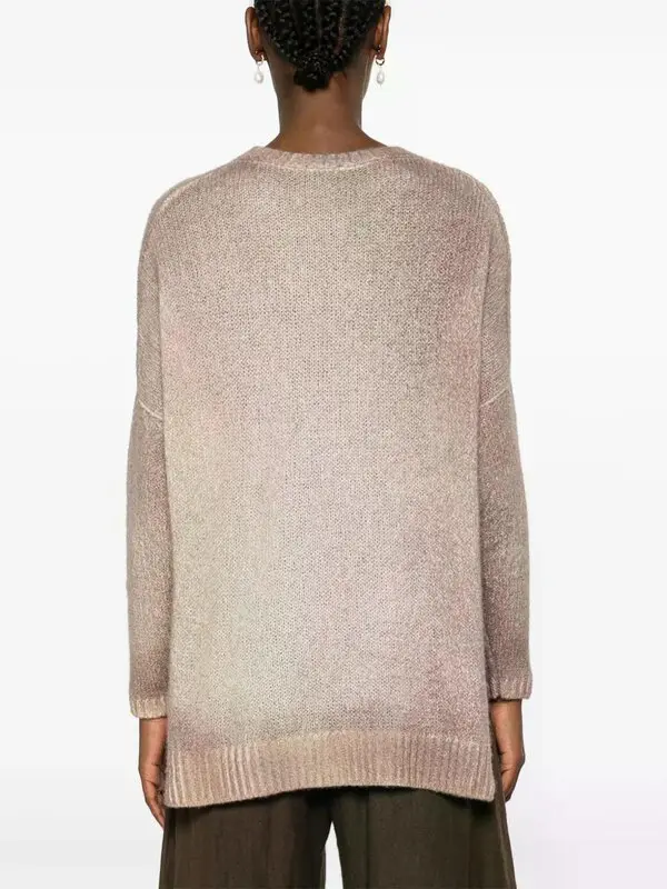 Avant Toi Cashmere-silk Blend Spray-paint Effect Sweater