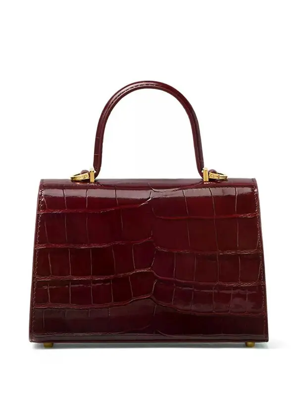 Versace Small Medusa '95 Croc-effect Leather Tote Bag