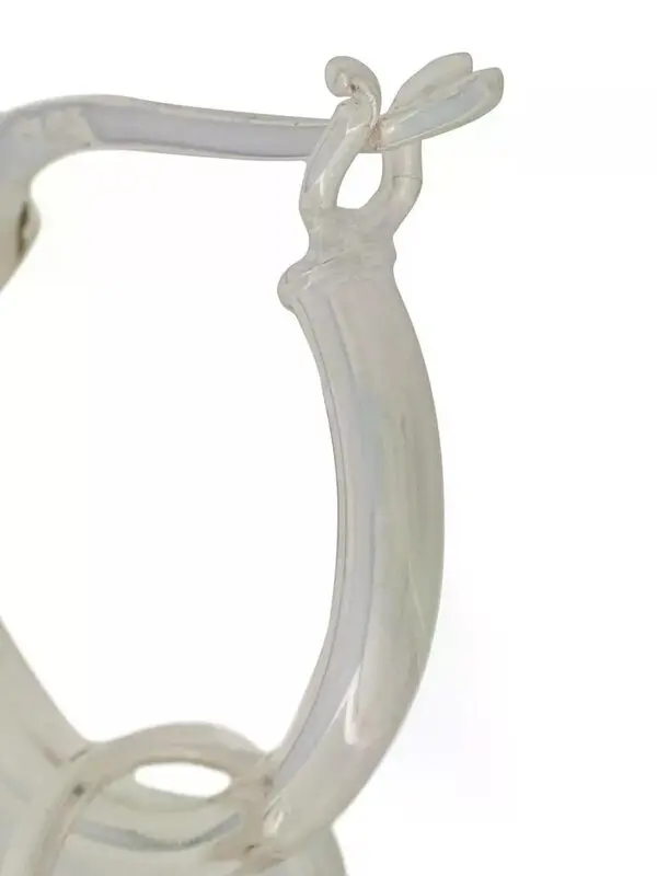 TRUE ROCKS Single Padlock Hoop Earring