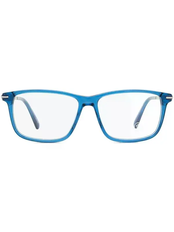 Moncler Ml5205 Rectangle-frame Glasses - Blue