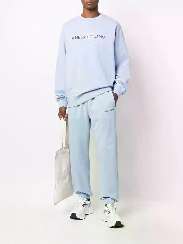 Helmut Lang Embroidered-logo Drawstring Trackpants