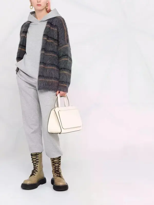 VALEXTRA Passepartout Top-handle Tote Bag - Neutrals