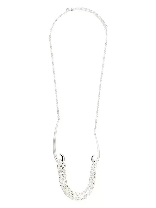 SHAUN LEANE Multi Hook Necklace - Silver