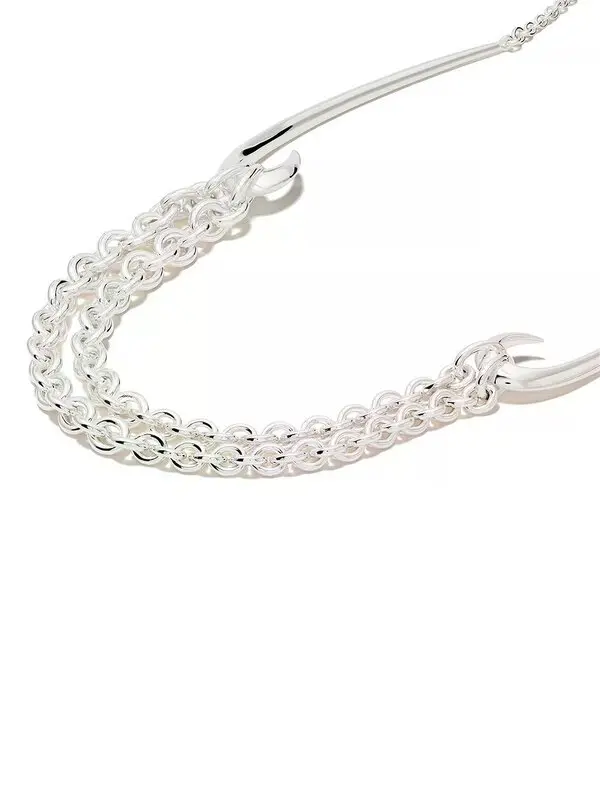 SHAUN LEANE Multi Hook Necklace - Silver