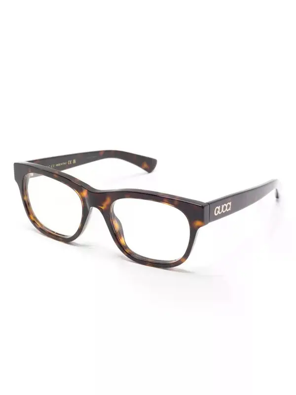 Gucci Square-frame Glasses - Brown