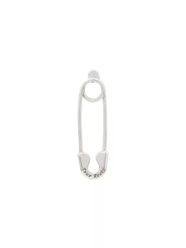 TRUE ROCKS Safety Pin Stud Earring - Silver