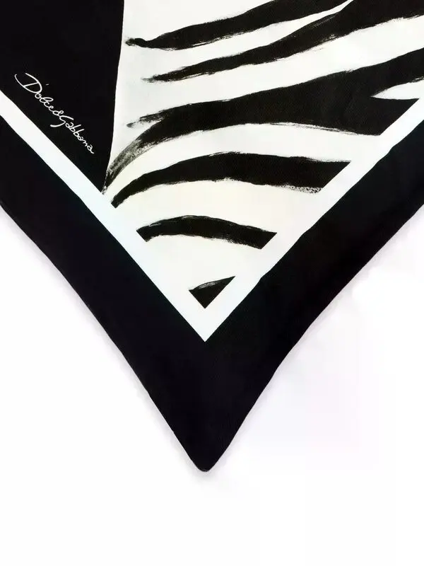 Dolce & Gabbana Zebra-print Square Cushion