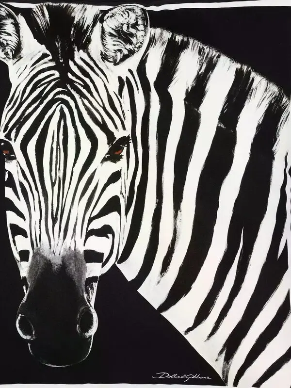 Dolce & Gabbana Zebra-print Square Cushion