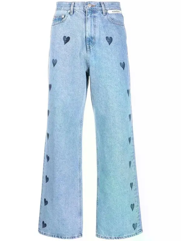 KIMHEKIM Heart-print Flared Jeans