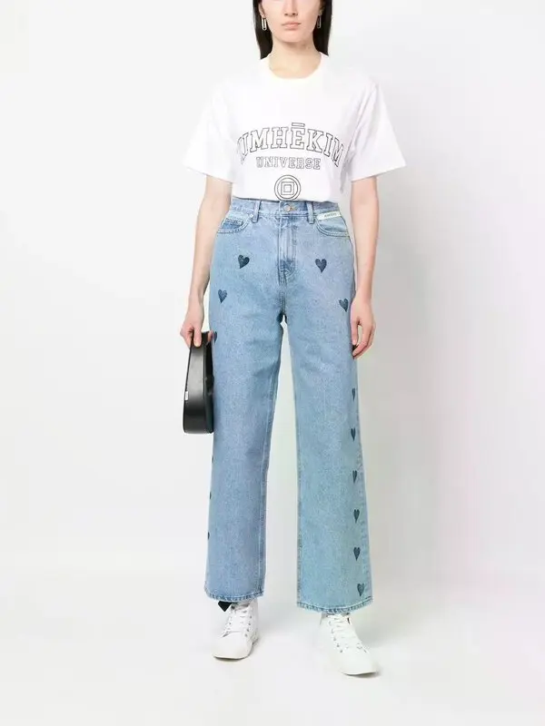 KIMHEKIM Heart-print Flared Jeans