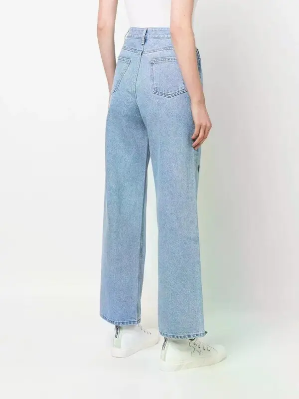 KIMHEKIM Heart-print Flared Jeans