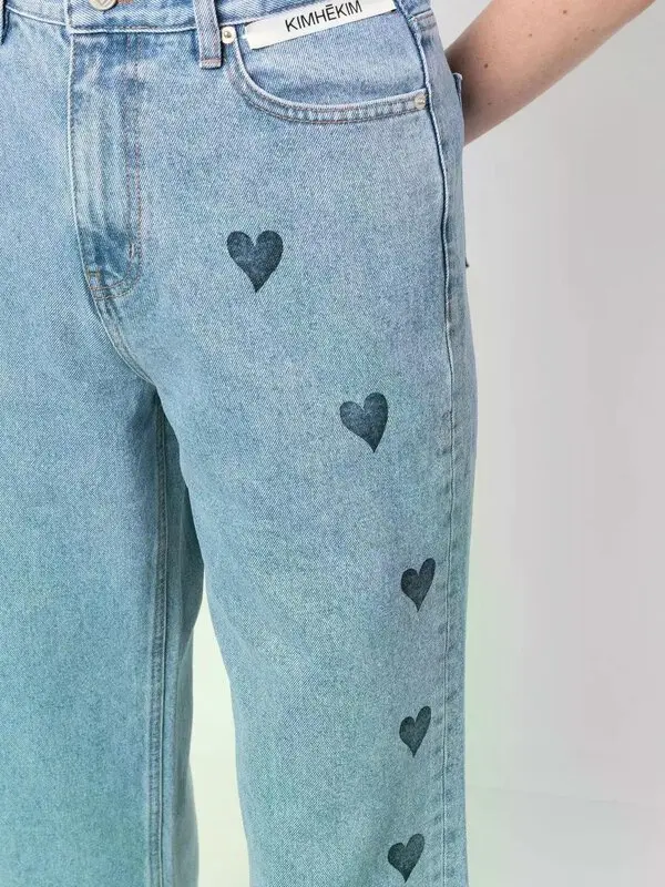KIMHEKIM Heart-print Flared Jeans