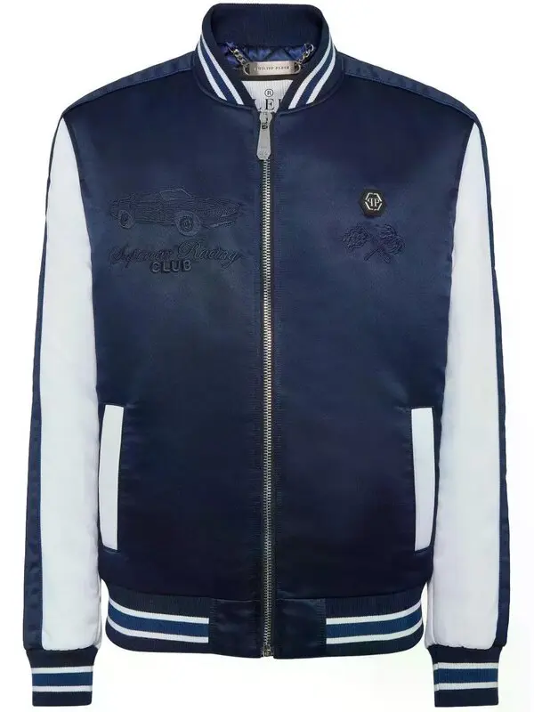 Philipp Plein Racing Club Bomber Jacket - Blue