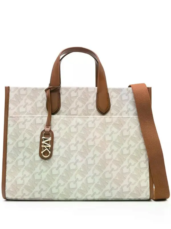 Michael Kors Monogram-print Canvas Tote Bag - Neutrals