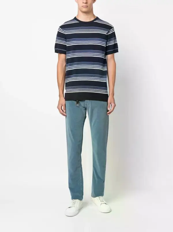 Incotex Tapered-leg Jeans With Key Pendant Detail