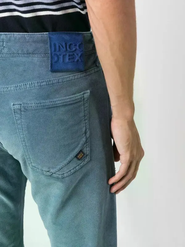 Incotex Tapered-leg Jeans With Key Pendant Detail
