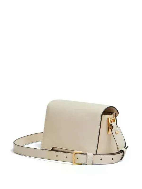 Marni Mini Trunkaroo Leather Shoulder Bag - Neutrals