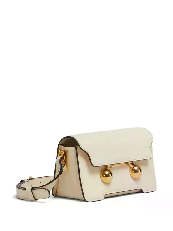 Marni Mini Trunkaroo Leather Shoulder Bag - Neutrals